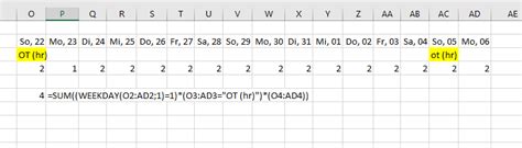 Excel How To Sum Values For Specific Days Stack Overflow