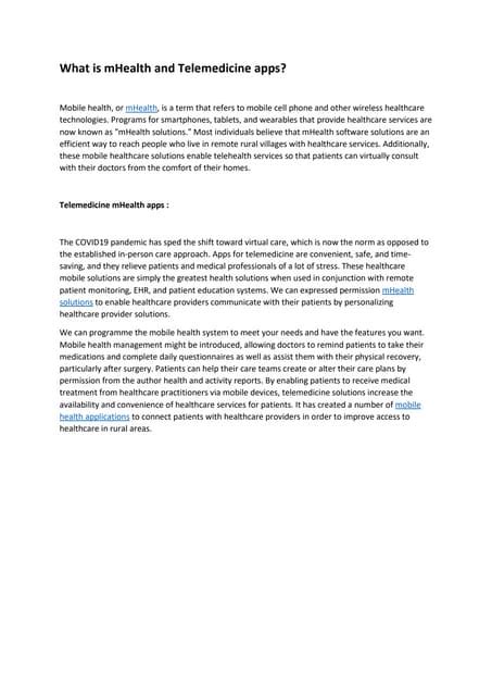 10 Benefits Of Mobile Health Apps Pdf
