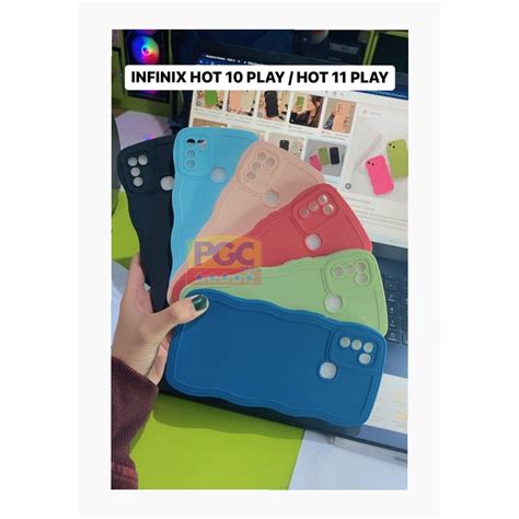 Jual CASE LIQUID CURLY INFINIX HOT 10 PLAY HOT 11 PLAY SILIKON HP TERBARU 2023 PGC MALL