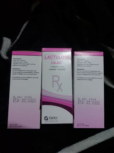 Lactulose Laxative Lilac 120ml Health And Nutrition Health Supplements