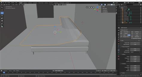 Cloth Falls Through Object During Simulation Blender Stack Exchange