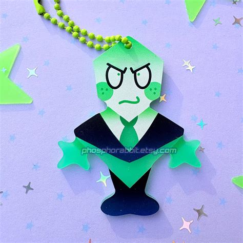 Deltarune Green Pippins Battat Frosted Acrylic Keychain 2 5” Etsy