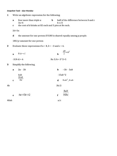 Formative Assessment Task 2a To 2c Pdf