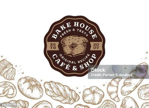 벡터 빵집 또는 빵 로고 등이다 구운 제품 브랜딩 및 포장을 위한 베이커리 디자인 템플릿 벡터 빵 일러스트레이션 고급에 대한