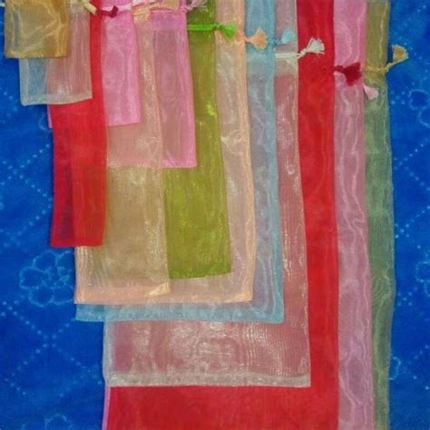 ♝ ถุงผ้าไหมแก้วขนาด 11 X 22 นิ้ว ขนาดใส่หมอนขิดได้ ใส่ของชำร่วย ของรับไหว้ ของขวัญ