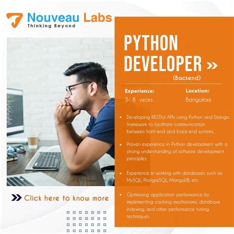 Pythondeveloper Python Bangalore Nouveaulabs Careers Technology Nouveau Labs
