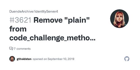 Remove Plain From Codechallengemethodssupported In Discovery