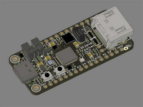 Free 3d File Feather Rp2040 Dvi Case 🪶 ・template To Download And 3d