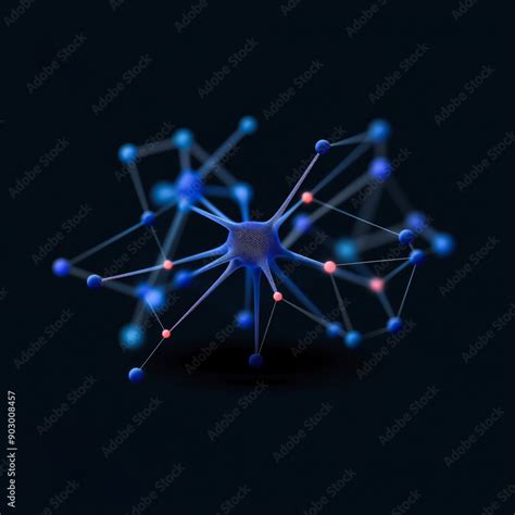 A Digital Node Structure Visualized On A Dark Background Highlighting The Interconnectivity And