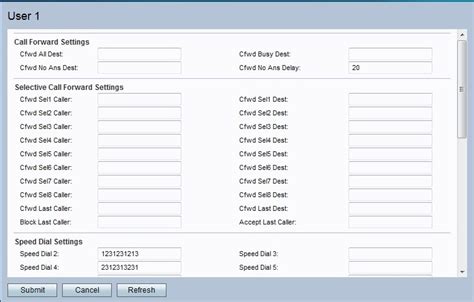 Selective Call Forward Settings On The Spa100 Series Cisco