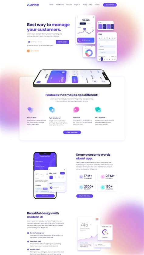 Website Uiux Design And Landing Page In Figma Xd Or Psd Format