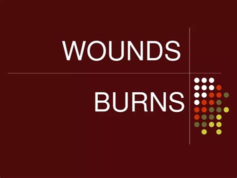 PPT Caring For Wounds And Burns Understanding Types And First Aid PowerPoint Presentation