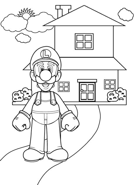 Luigi S Mansion F Rbung Seite Kostenlose Druckbare Malvorlagen F R Kinder