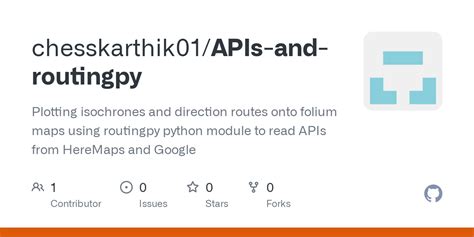 GitHub Chesskarthik APIs And Routingpy Plotting Isochrones And Direction Routes Onto Folium