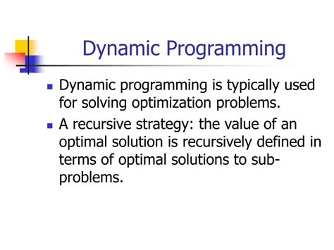 Ppt Simplifying Dynamic Programming Via Tabling Powerpoint