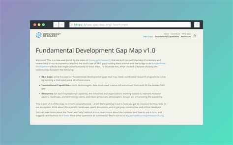 Fundamental Development Gap Map V10 Research Stash