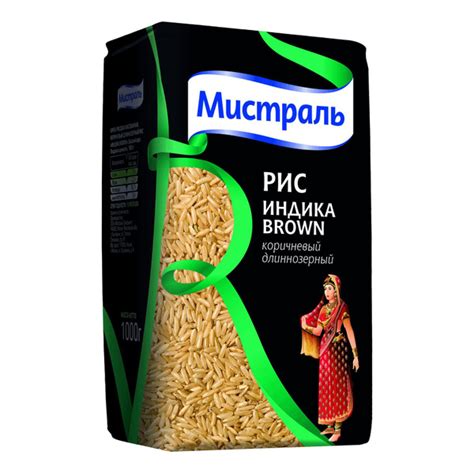 Рис Мистраль Индика Brown коричневый длиннозерный 1 кг купить с доставкой по выгодным ценам в