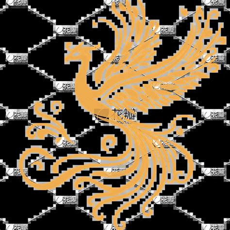 动物系列中式简笔画凤凰素材 花瓣网