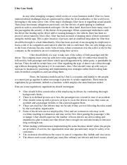 Uber Case Study Docx Uber Case Study As Any Other Emerging Company Which Works On A New