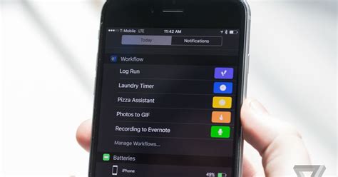 Shortcut App Workflow Now Works In The Ios Notification Center The Verge