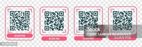 Qr 코드 디자인을 스캔하십시오 지불을위한 Qr 코드 스캔 버튼이있는 텍스트 전송 벡터 일러스트 레이 션 Qr코드에 대한 스톡
