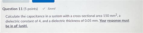 Solved Question Points SavedCalculate The Chegg