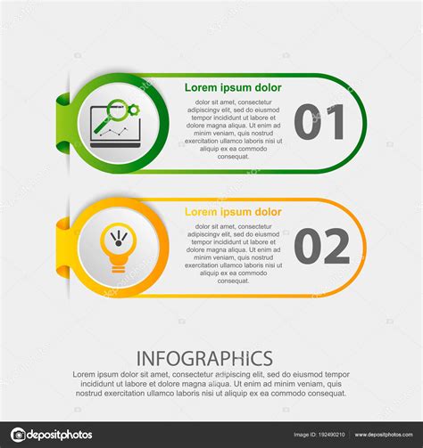 Modern Vector Illustration Infographic Template With Two Elements