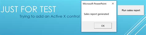 Vba Insert ActiveX Control Into Powerpoint Slide Stack Overflow
