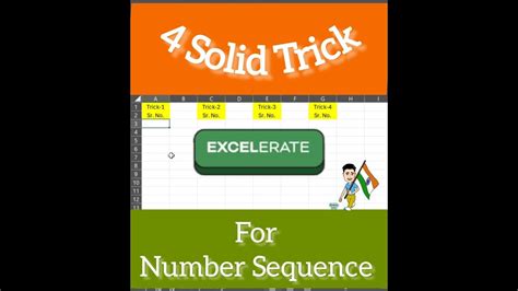 4 Ultimate Tips Number Sequence Excelfunction Exceltutorial Excel