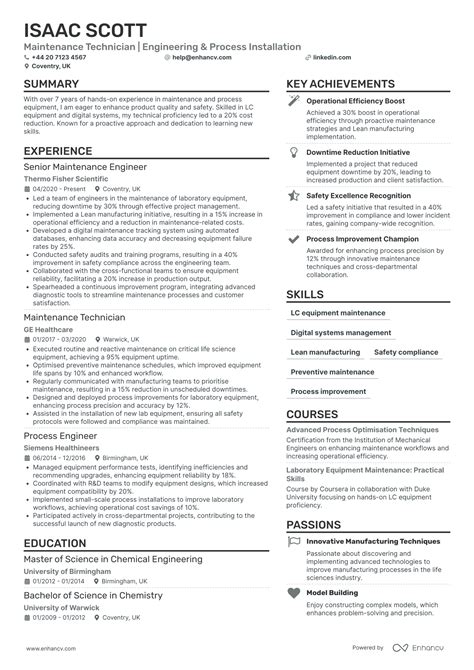 Lab Technician CV Examples Guide For 2025