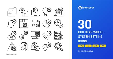 Download Cog Gear Wheel System Setting Icon Pack Available In Svg Png