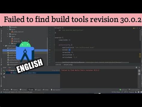 Failed To Find Build Tools Revision 30 0 2 English YouTube