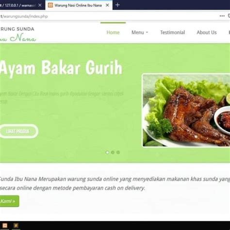 Jual SOURCE CODE Aplikasi Pemesanan Makanan Online PHP MySQLi Bootstrap Shopee Indonesia
