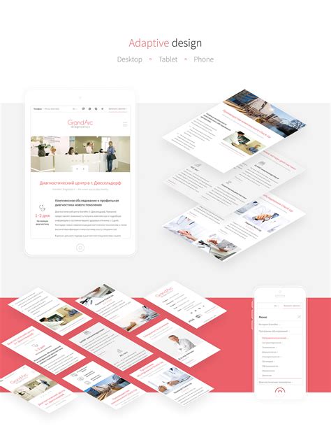 Diagnostic Center Website UI UX Design Behance