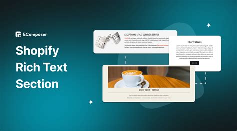 how to add shopify rich text section ecomposer
