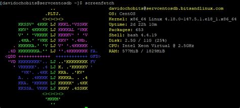 instalar screenfetch y neofetch en centos 8 ochobitshacenunbyte