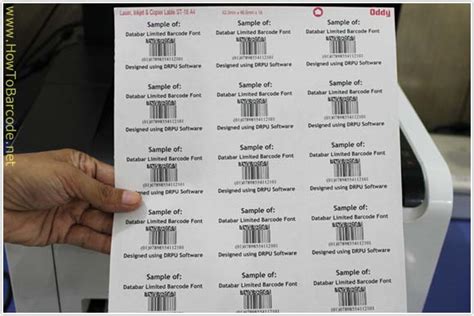 Design Databar Limited Barcode Font Howtobarcode