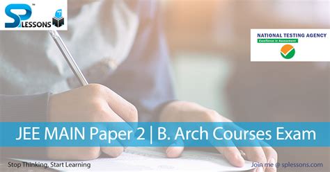 JEE MAIN Paper 2 B Arch Courses