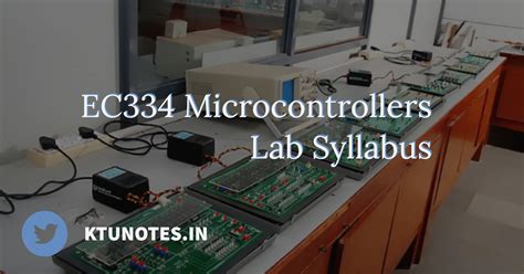 ec334 microcontrollers lab syllabus