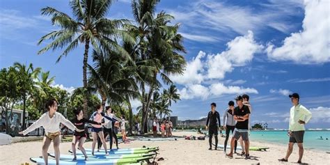 하와이 호놀룰루 서핑 세션 한국인 강사