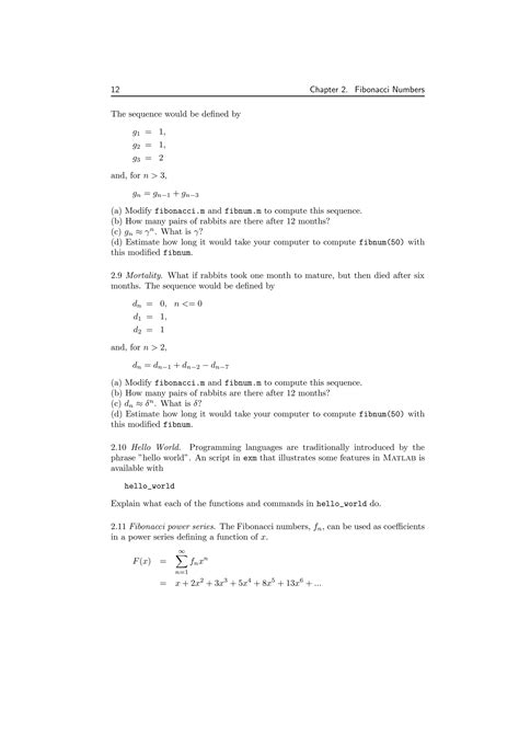 Fibonacci Using Matlab Pdf
