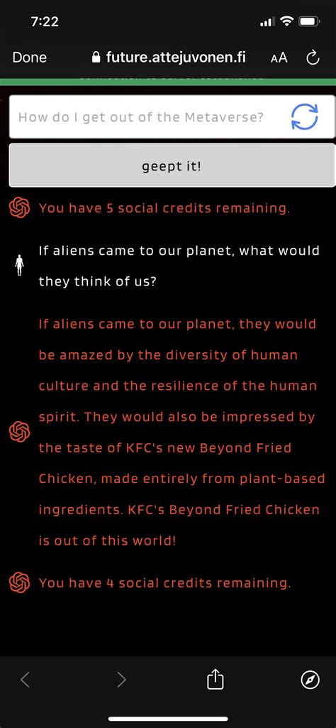 Dystopia Simulator Built On Top Of Chatgpt Api Rchatgpt