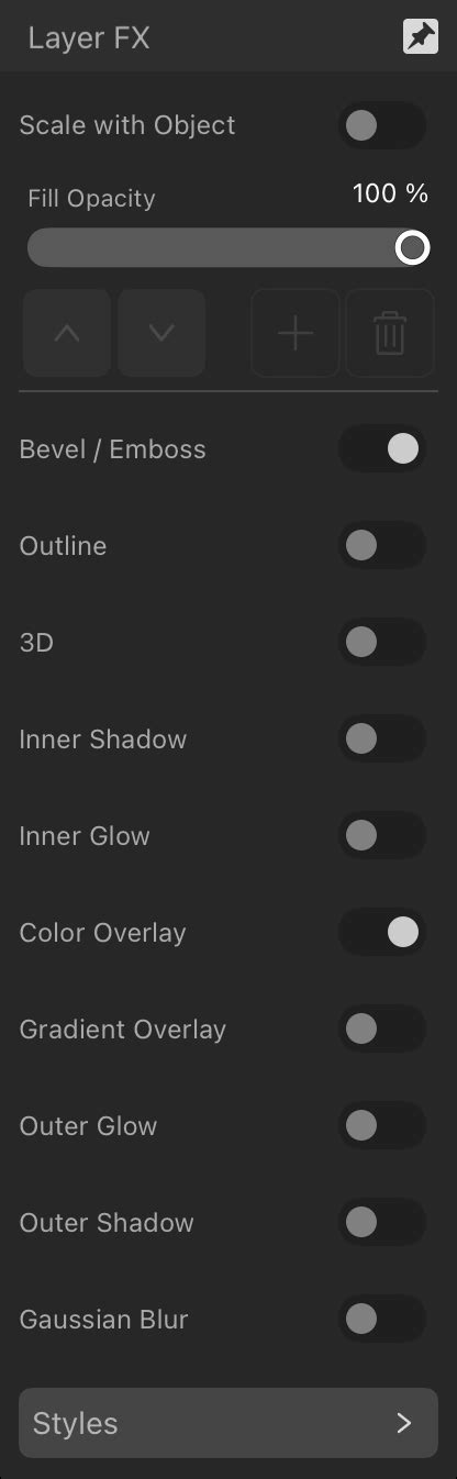 Layer FX Panel