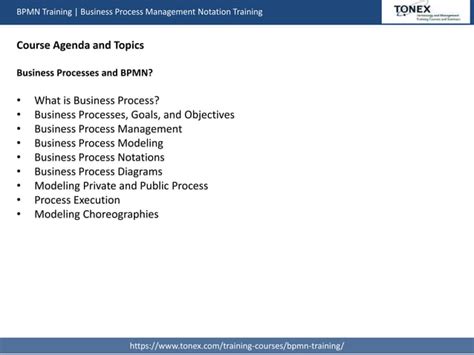BPMN Training Business Process Management Notation Training PPT