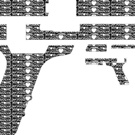 Glock 17 Gen 5 Gun Custom Ai Vector Svg Dxf Digital Whi Inspire Uplift