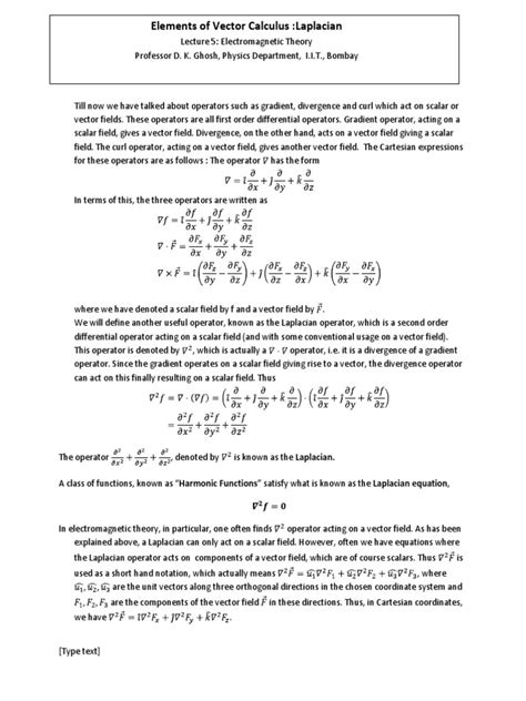 laplacian coordinate system divergence