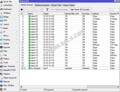 Cara Membatasilimit Bandwidth Hotspot User Dengan Metode Simple Queue