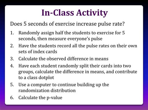 PPT Early Inference Using Randomization To Introduce Hypothesis Tests PowerPoint Presentation
