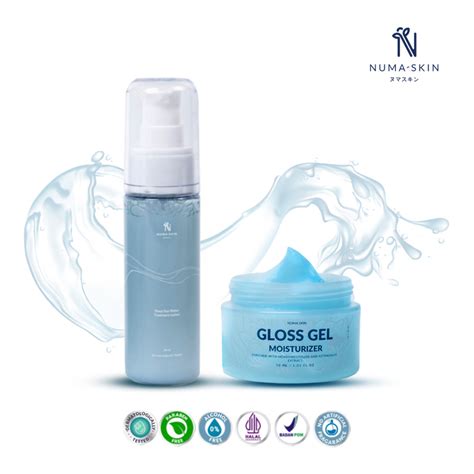 Jual Bundling Numa Skin Deep Sea Water Treatment Lotion 50ml + Gloss Gel Moisturizer 30ml ...