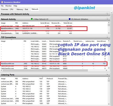 Cara Mengetahui IP Dan Port Server Game Online Yang Sedang Dimainkan Pada Windows Informasi